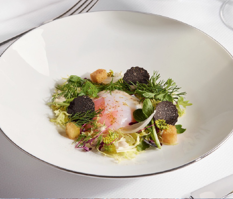 Recipe: The Goring’s Coddled Clarence Court Egg Garden Salad - Fabric ...
